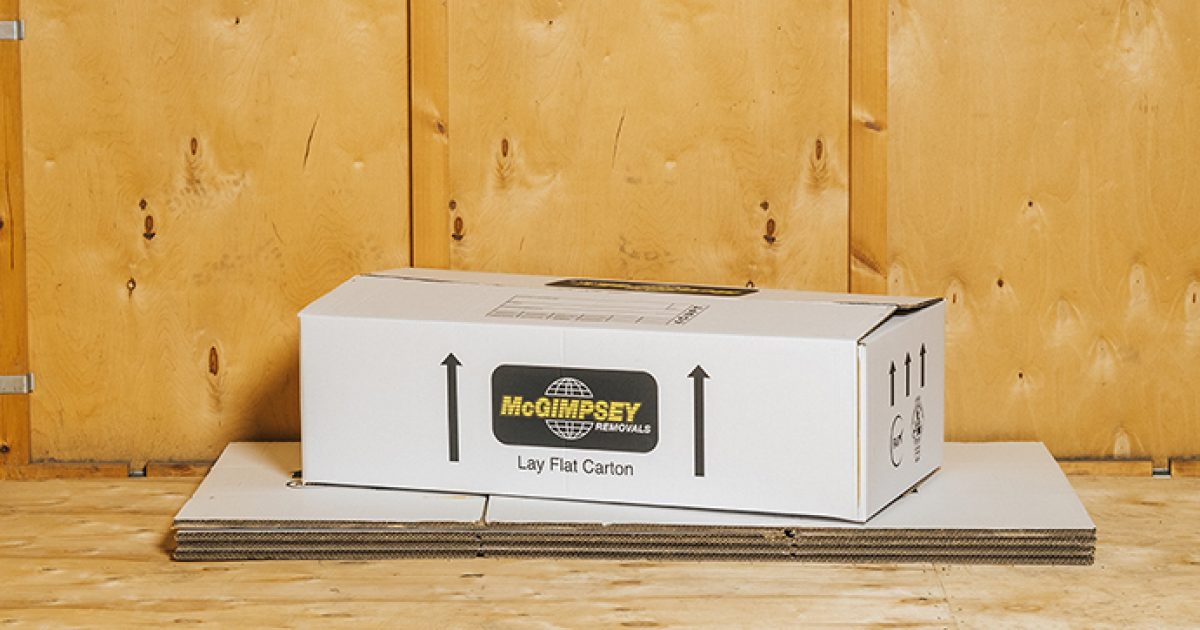 Lay Flat Carton | Cardboard Boxes | McGimpseys Removals
